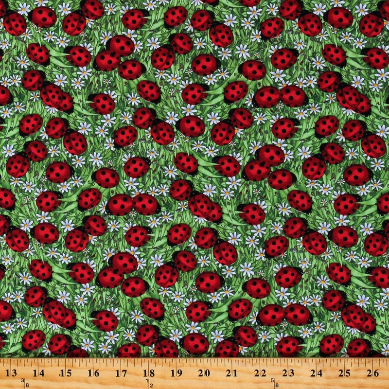 Ladybug Fabric - Etsy