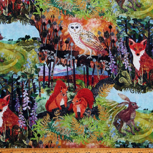 Woodland Fabric - Etsy