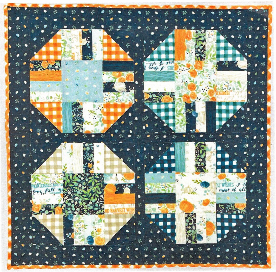 Quilt Kit - Harvest Wishes Table Topper or Runner Kit Autumn Quilts ...