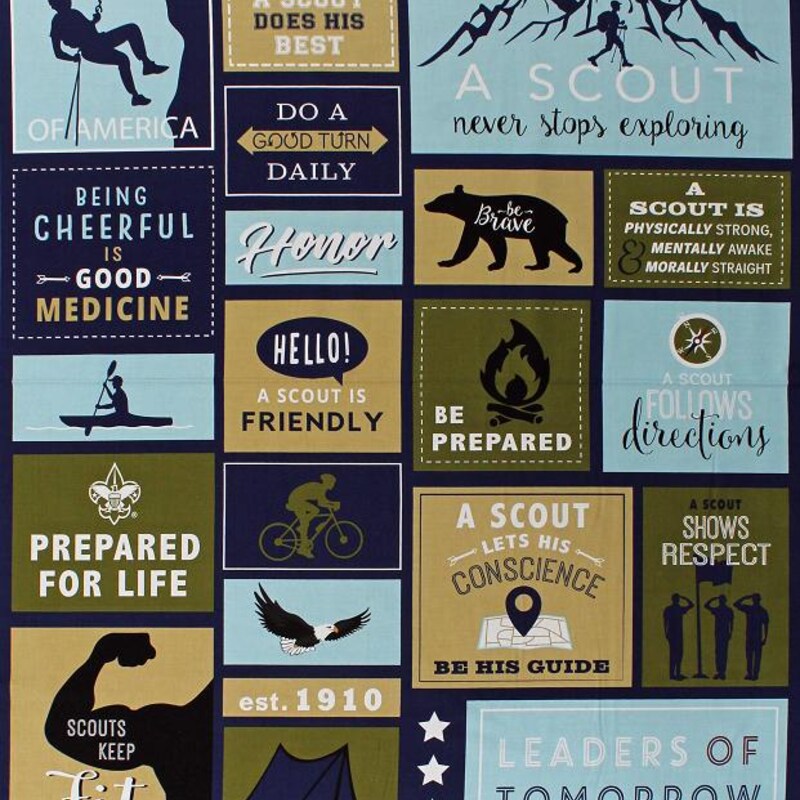 Boy Scout Fabric - Etsy