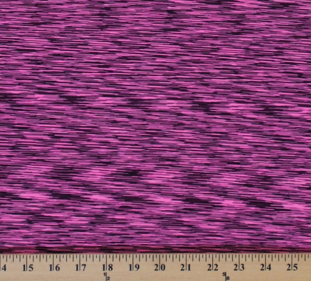 4-way Stretch Strata Performance Pink Space Dye Knit Stretch Fabric by ...