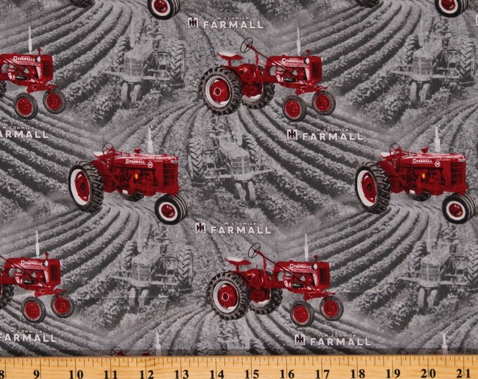 Mccormick Farmall Tractor Fabric Quilting Crafting Home Decor - Etsy