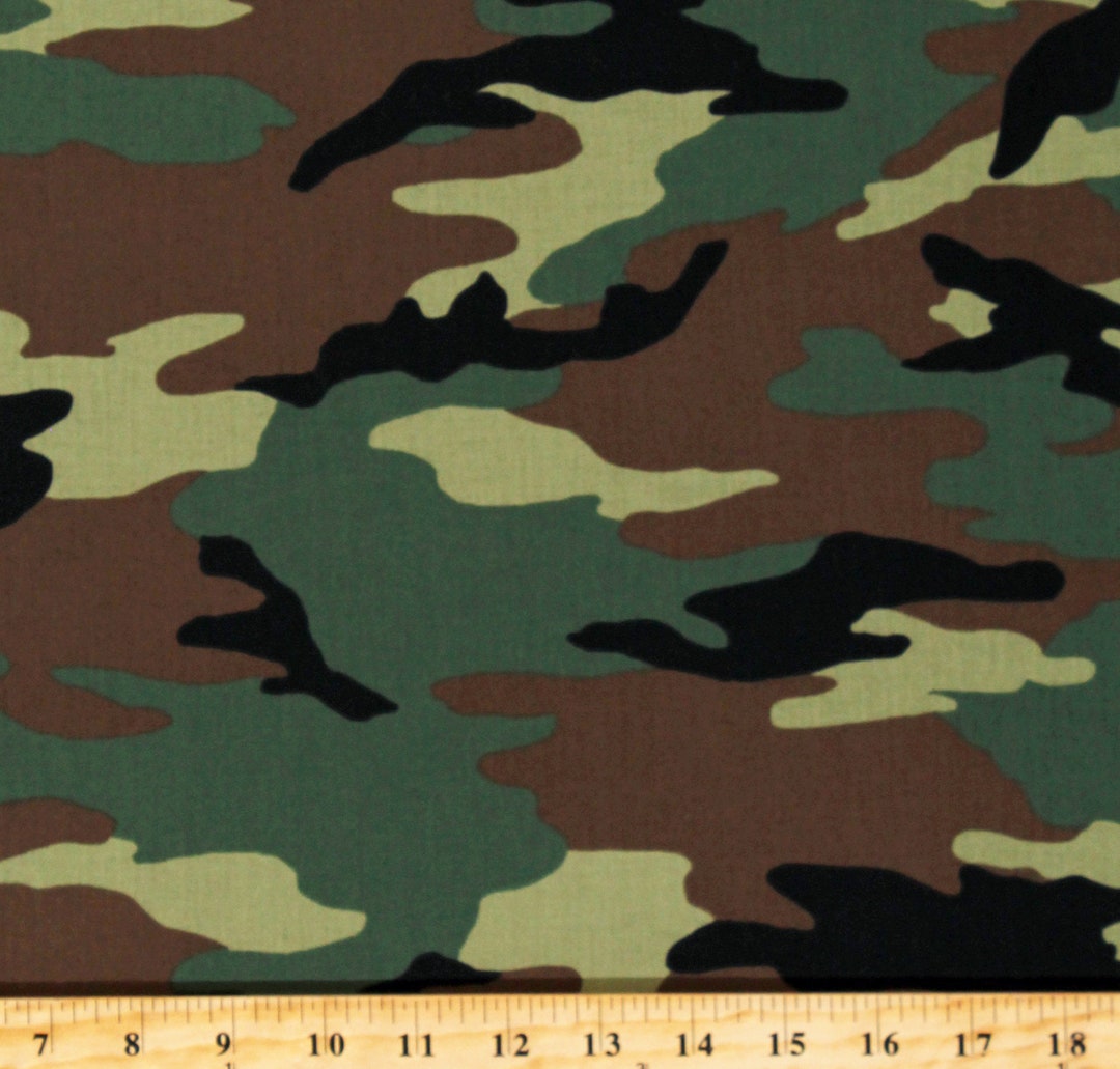 Cotton Camouflage Camo Hunting Cotton Fabric Print by the Yard (36383-1 ...