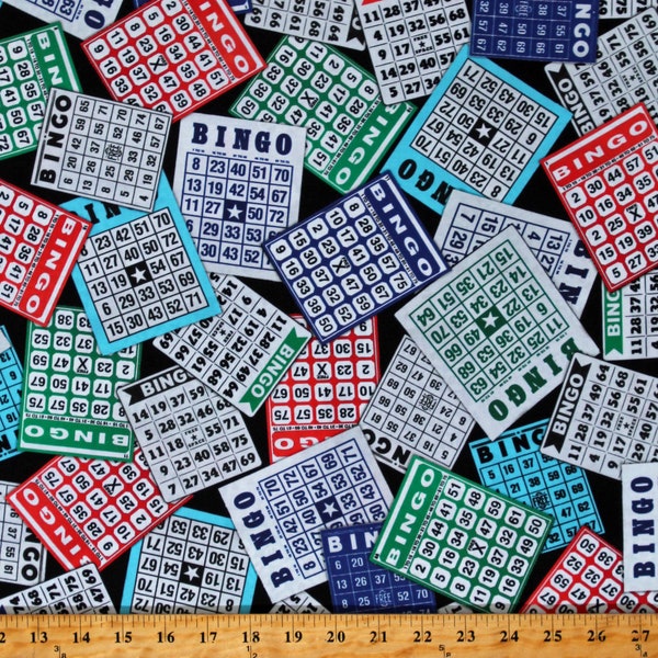 Bingo Fabric - Etsy