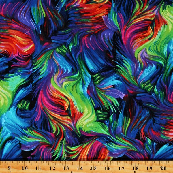 Rainbow Fabric by the Yard - Etsy