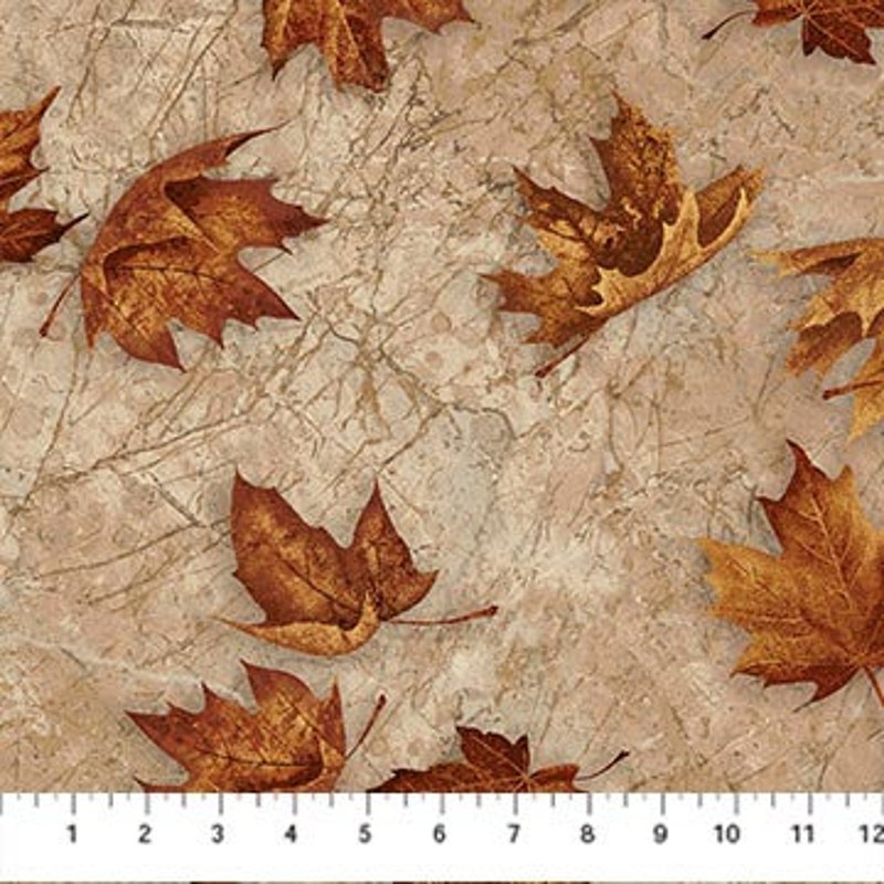 Leaf Print Fabric - Etsy