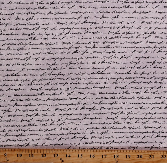 Cotton Writing Manuscript Handwriting Letters Words Script - Etsy