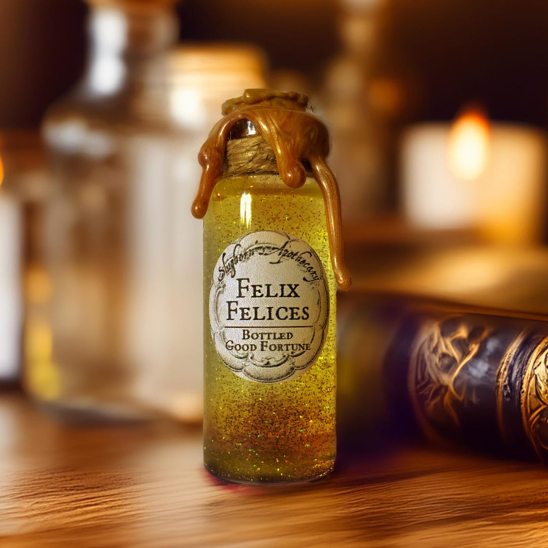 Felis Feliciss Potion - Halloween Prop TINY Bottle Cosplay Wizard Witch ...