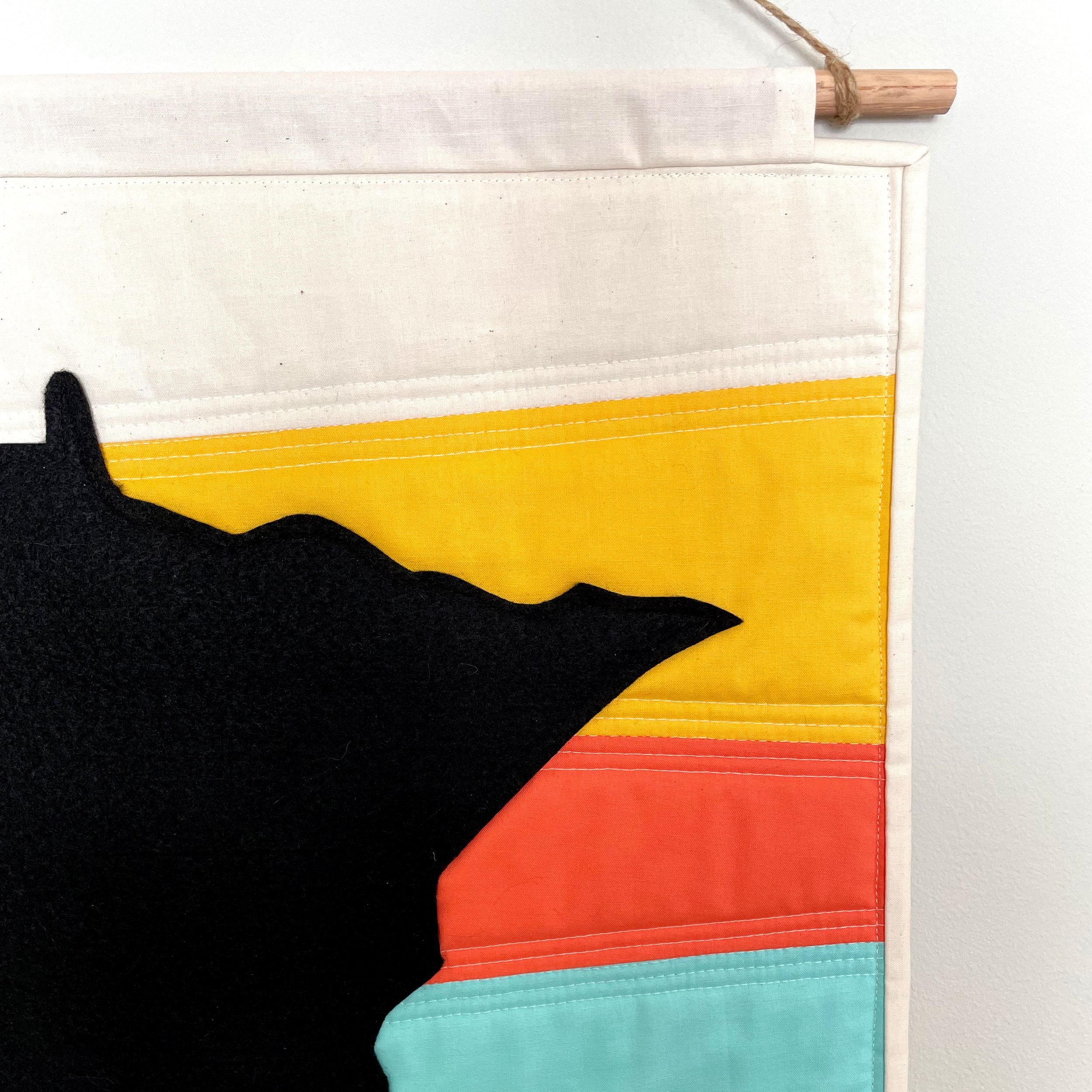 Minnesota State Sunset Quilted Wall Hanging // Modern Cabin Decor ...