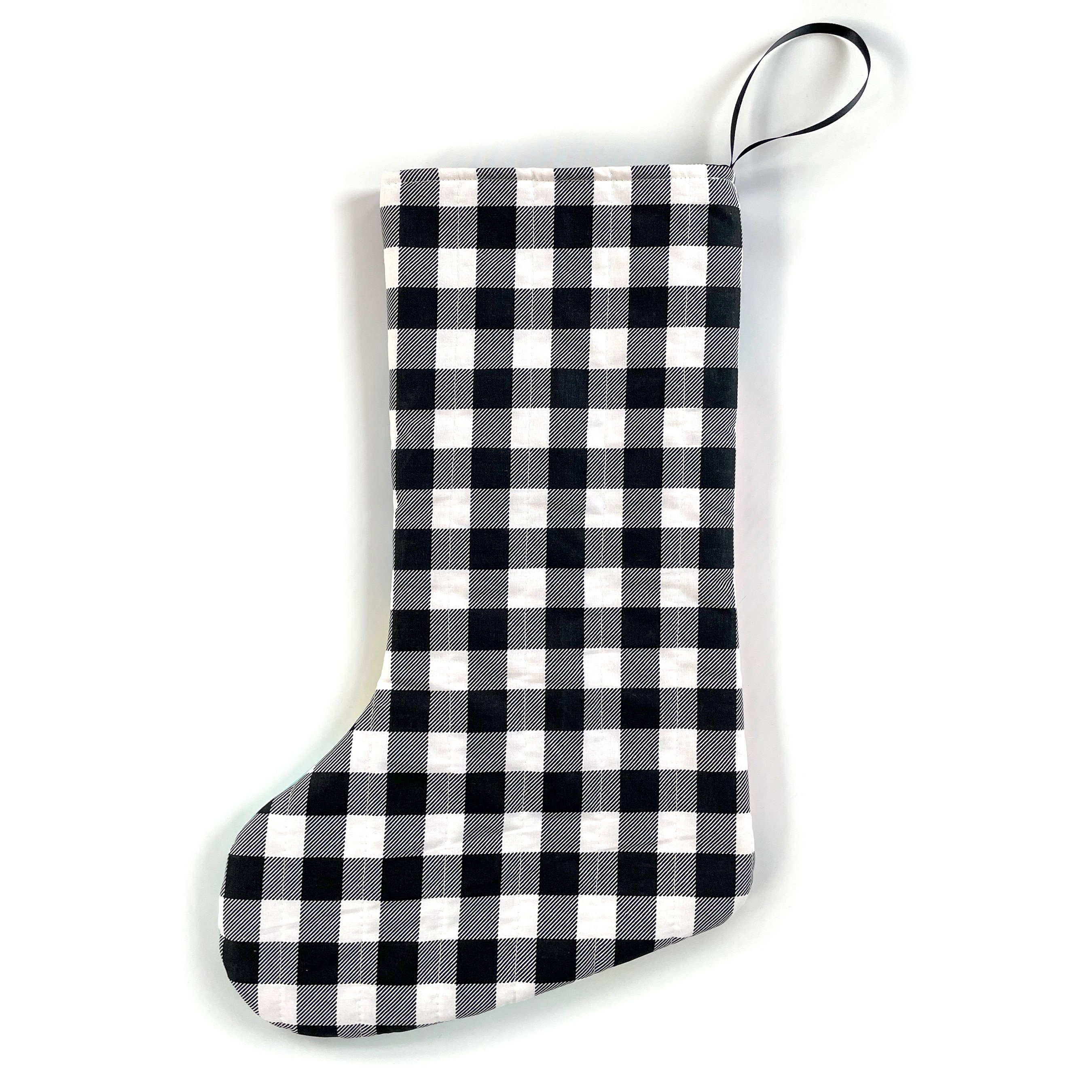 Quilted Modern Color Block Christmas Stocking // Purple // Ready to ...