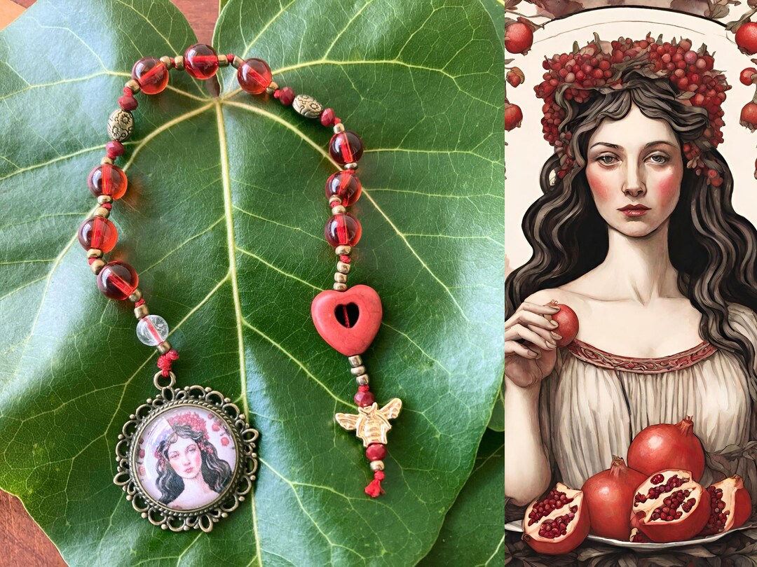Goddess Persephone Proserpina Prayer Meditation Beads Hand Crafted ...