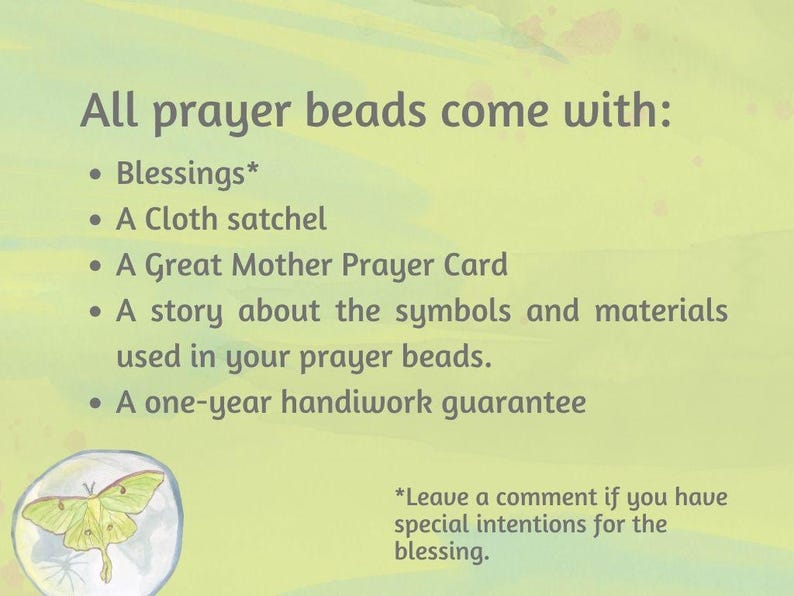 White Quan Yin Goddess of Compassion Hybrid Half Japa Mala & Rosary ...