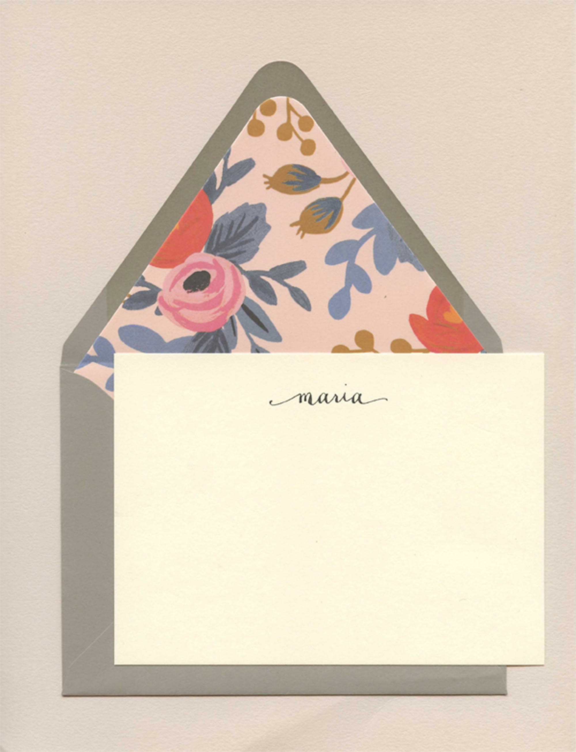 Ensemble de cartes de notes personnalisées Blushing Rosa - Etsy France