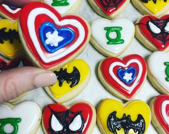 Superhero cookies | Etsy
