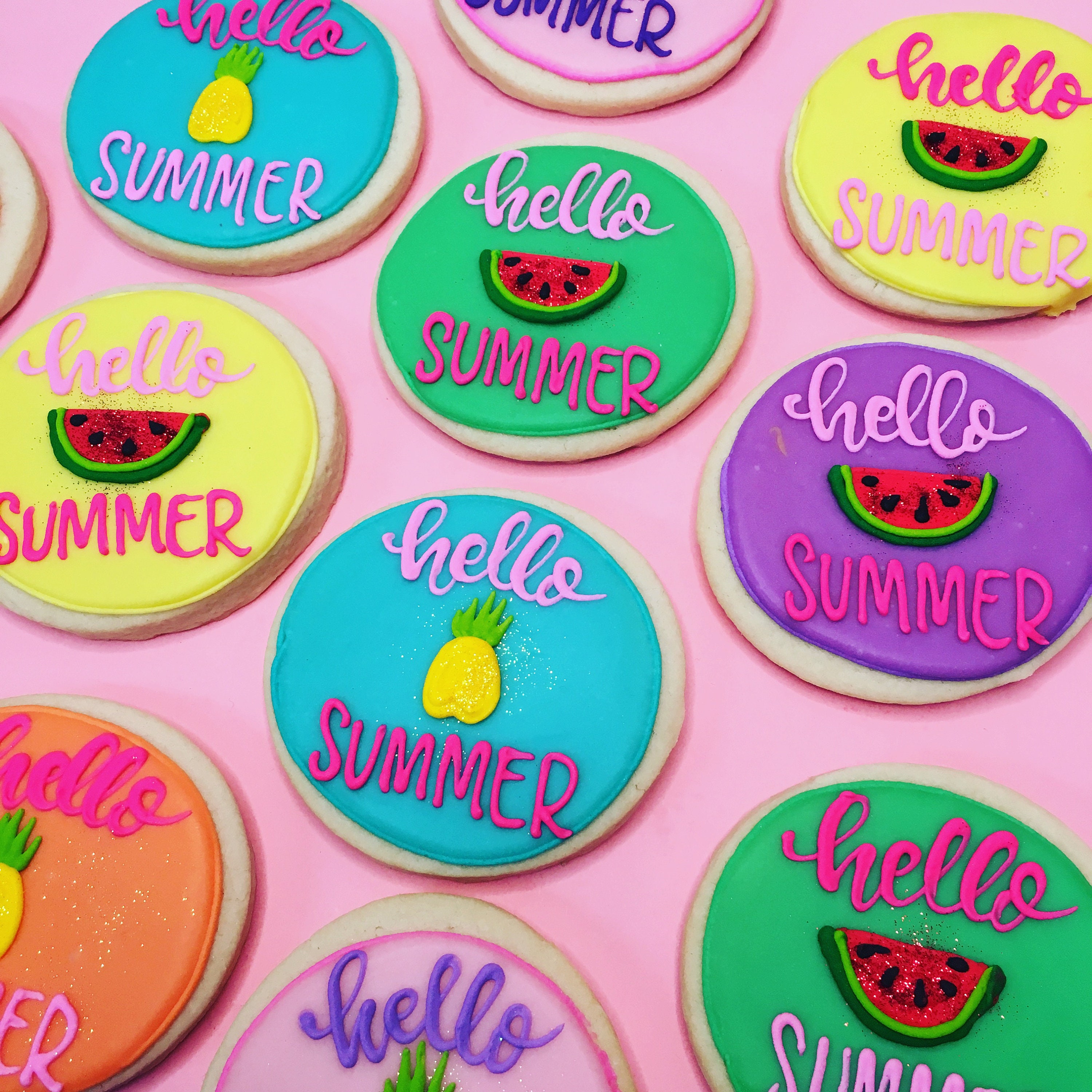Hello summer cookies | Etsy