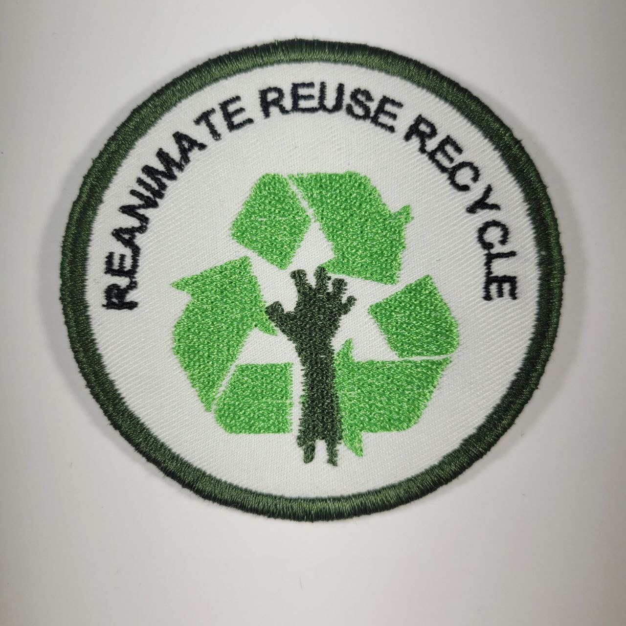 Reanimate Reuse Recycle Embroidered Iron-on Patch - Etsy