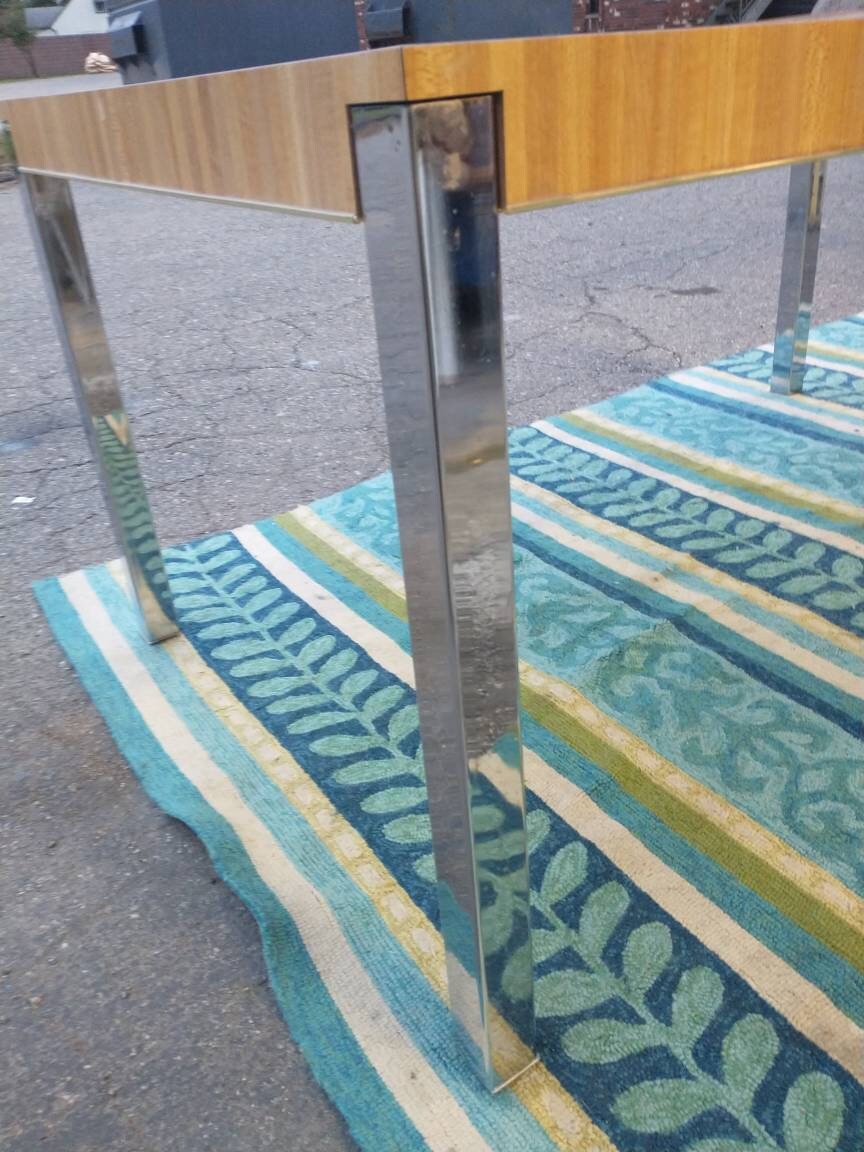 Vintage 1970s Formica Butcher Block Kitchen Table - Etsy