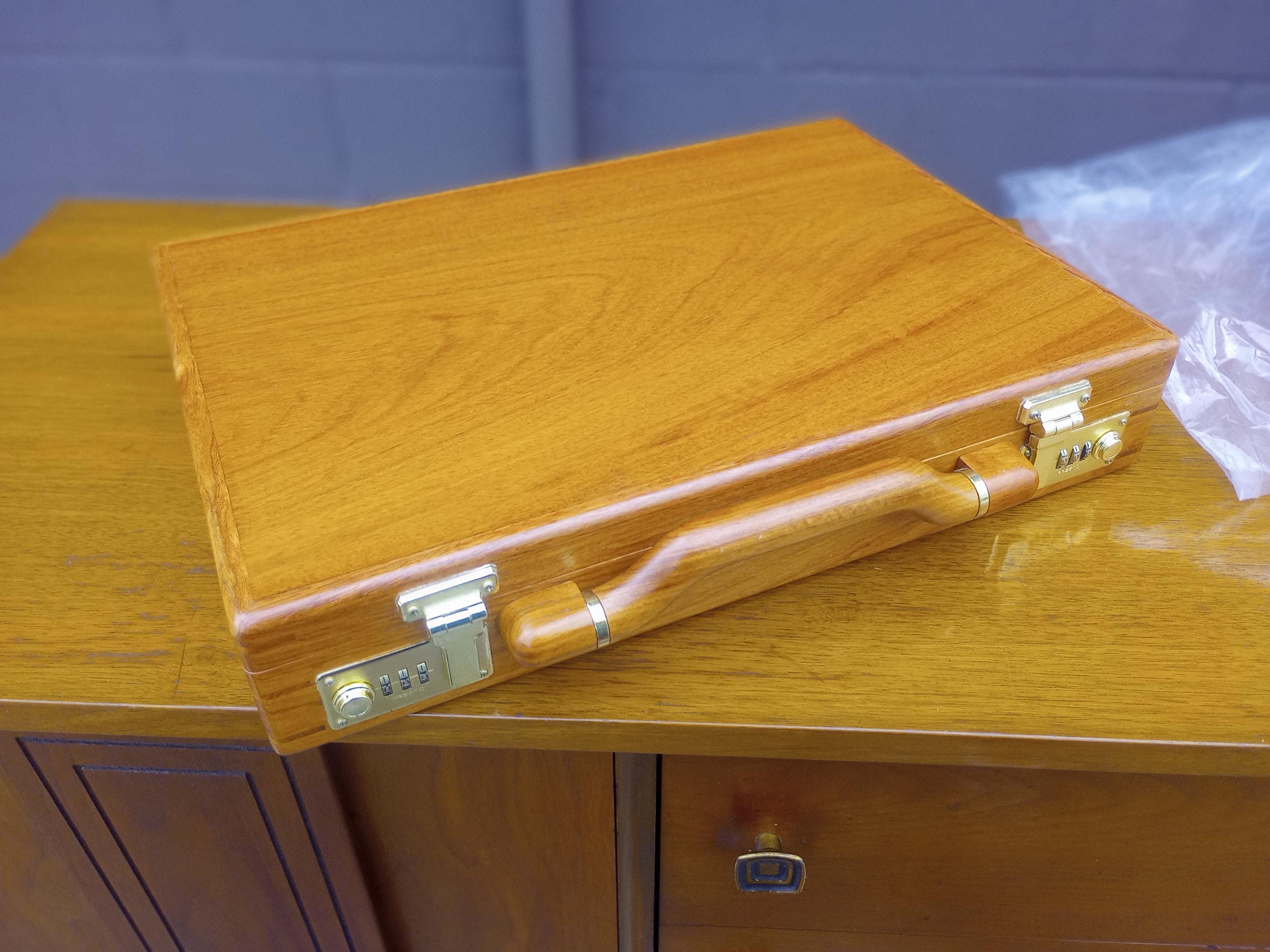 Unique NOS Attache Briefcase Wood Teak - Etsy