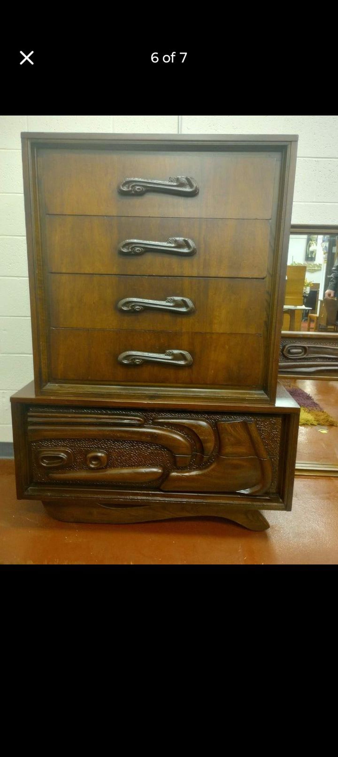 Two Piece Highboy Armoire Pulaski Contour Witco Style - Etsy