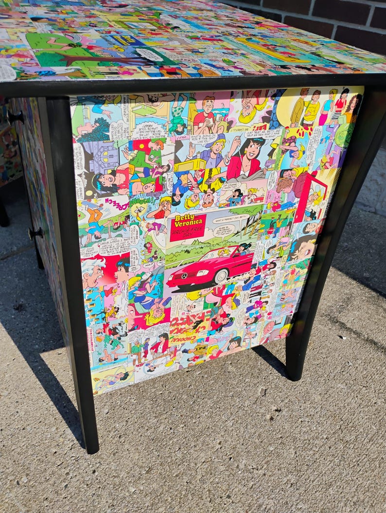 Unique Pair " Comic Book" Nighstands End Tables - Etsy
