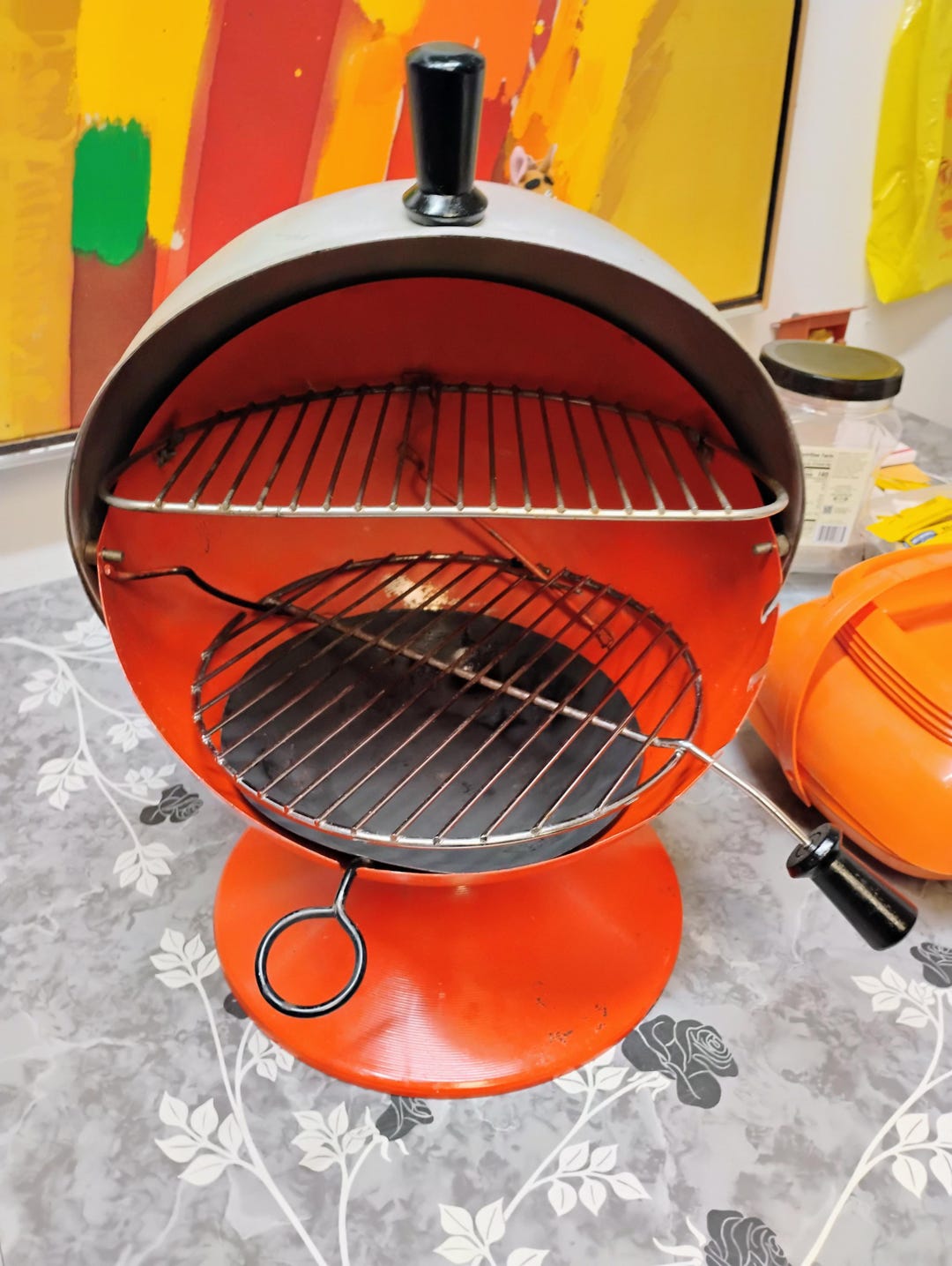 Retro Space Age Table Top Ball-b Que Grill William Wiggins That 70s ...