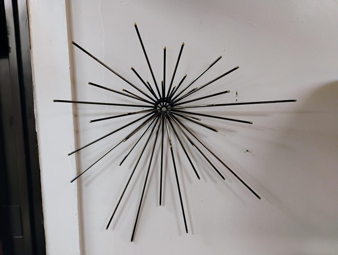 MCM Starburst Brutalist Wall Sculpture Sunburst - Etsy