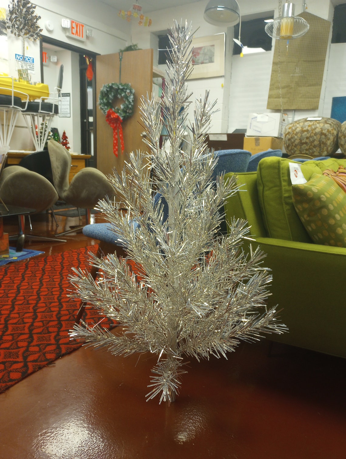 Vintage Silver Aluminum Christmas Tree - Etsy