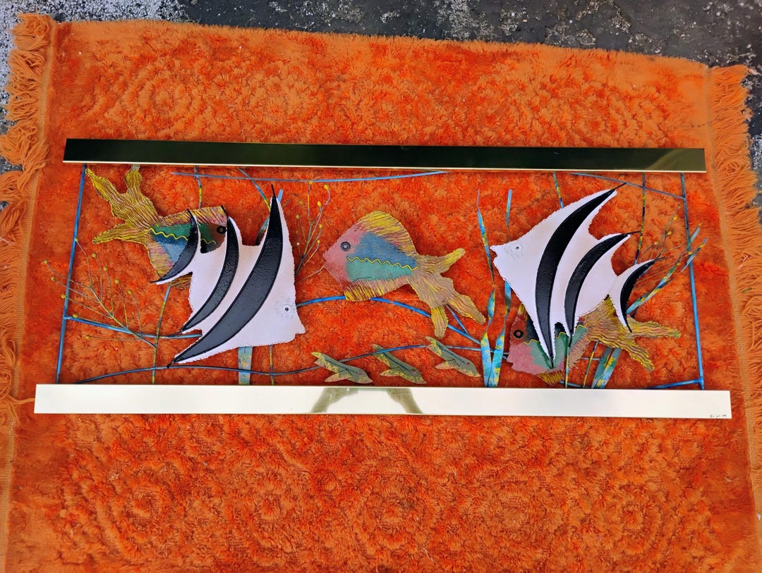 Authentic C. Jere Tropical Aquarium Sculpture Signed - Etsy