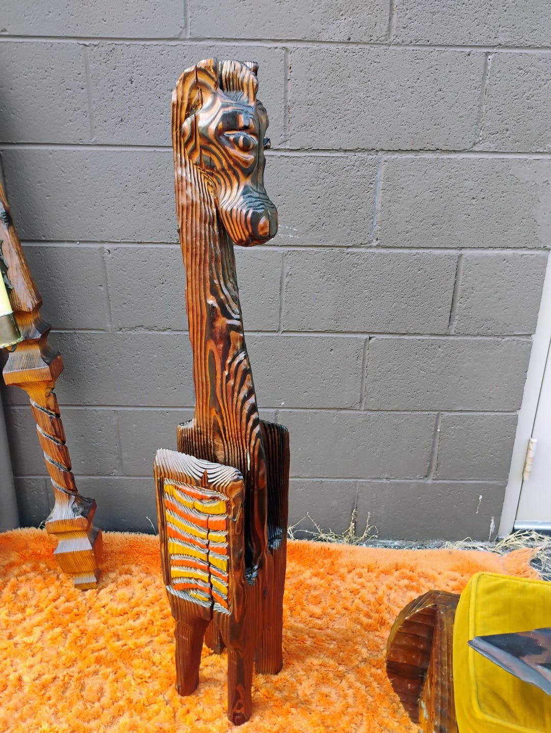 Witco Jungle Room Tiki Giraffe Magazine Rack - Etsy