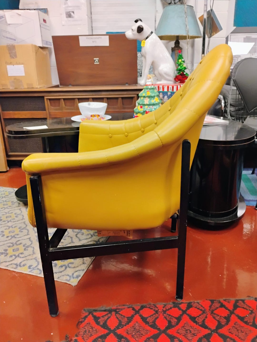 Milo Baughman for Frank and Sons Vinyl and Metal Lounge Chair - Etsy