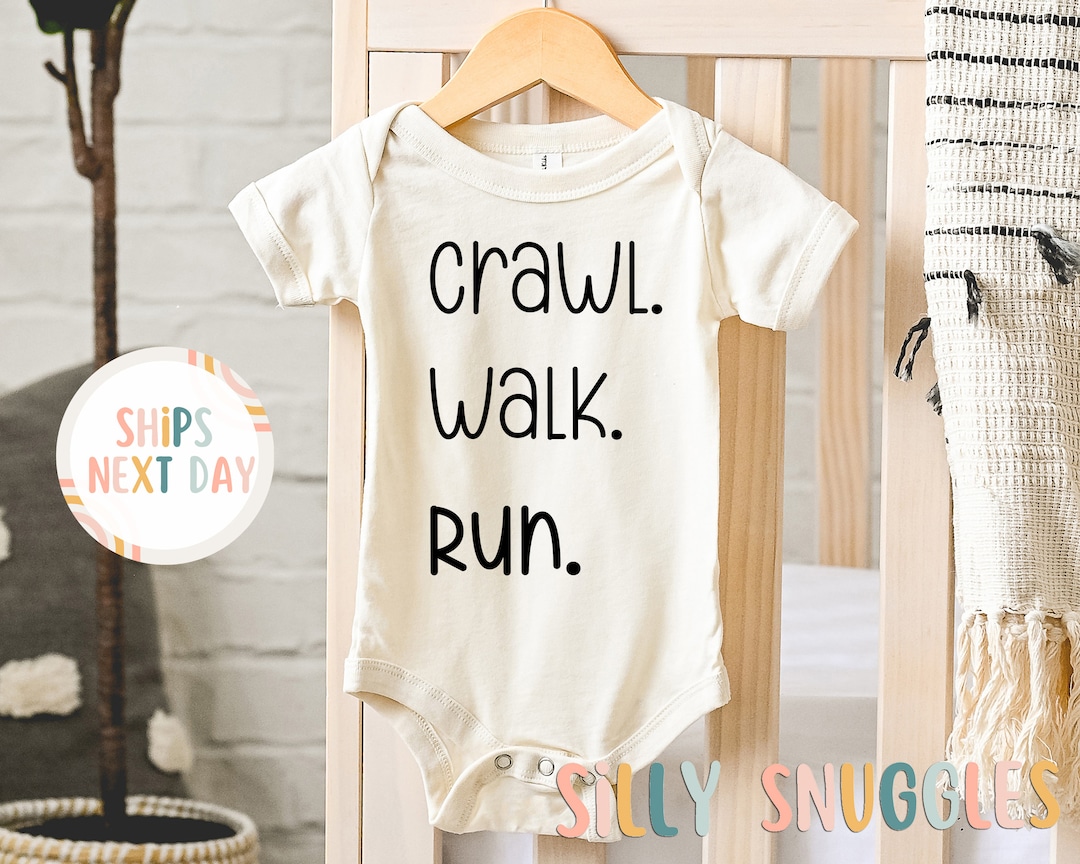 Crawl Walk Run Baby Onesie®: Future Runner Bodysuit - Etsy