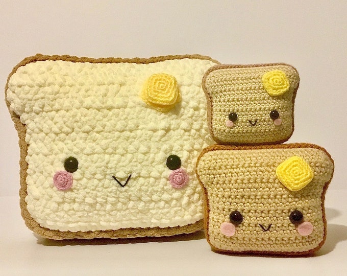 Crochet Pattern for Toast Amigurumi, Learn to Crochet Amigurumi Toast ...
