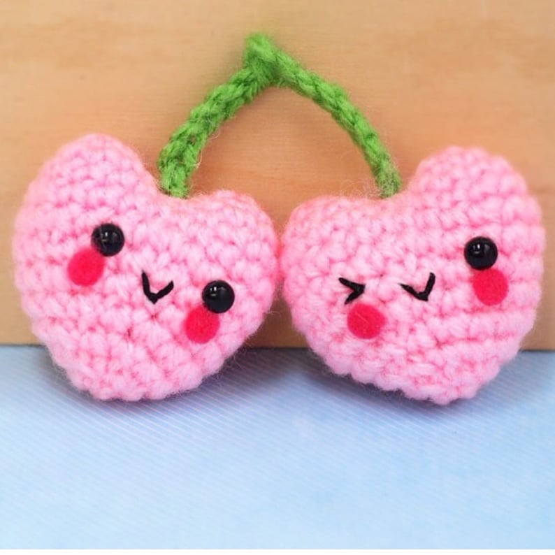 CROCHET PATTERN for Cherry Besties Soft Sculpture - Etsy