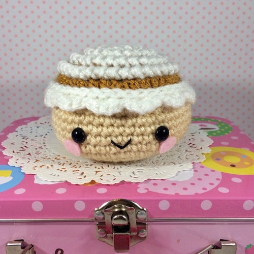 CROCHET PATTERN for Amigurumi Cinnamon Bun Crochet Baking - Etsy