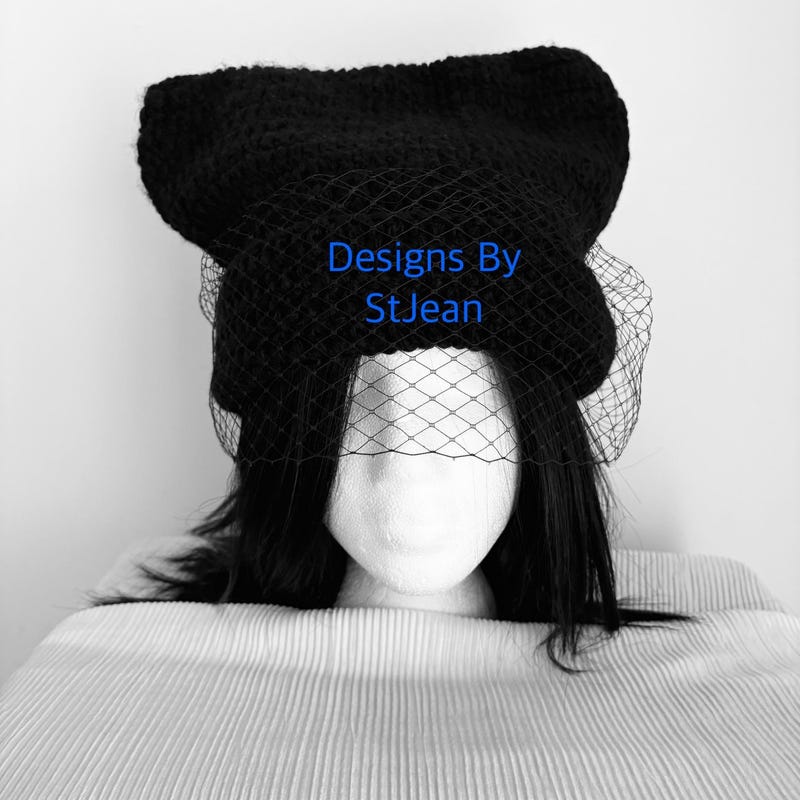 Veiled Beanie - Etsy