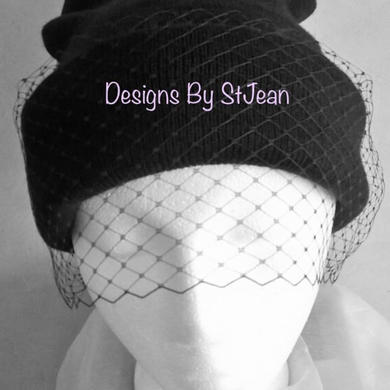 Veiled Beanie - Etsy