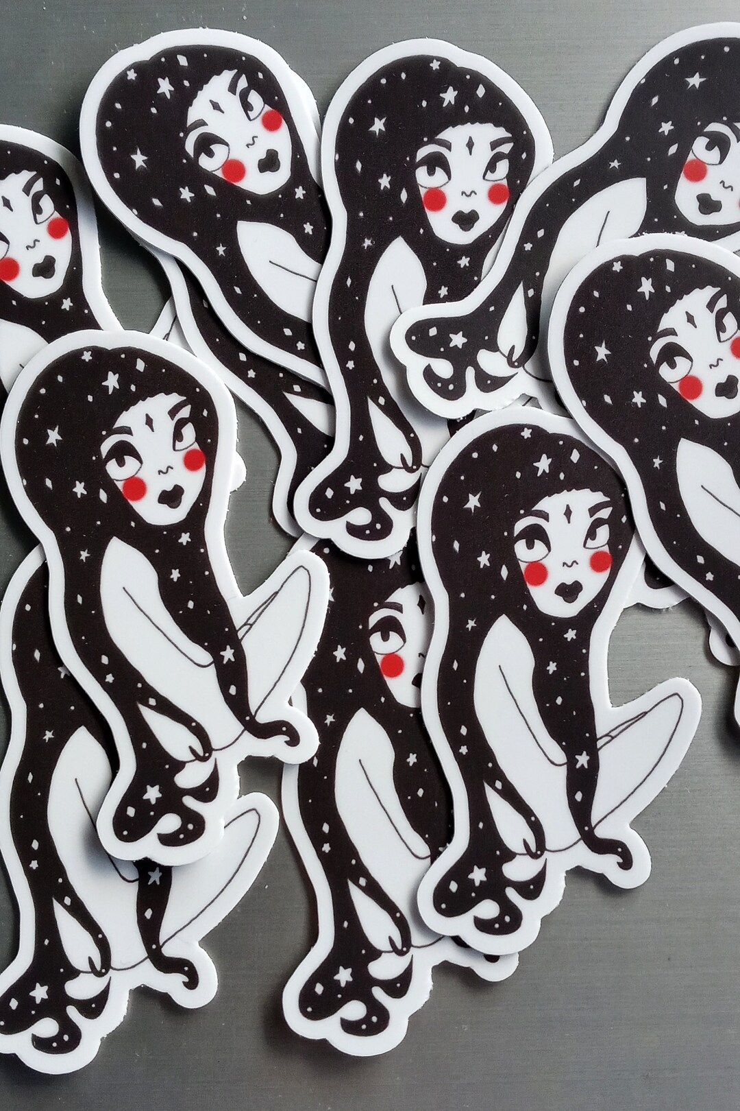 Galaxy Girl Sticker | Vinyl Decal - Etsy