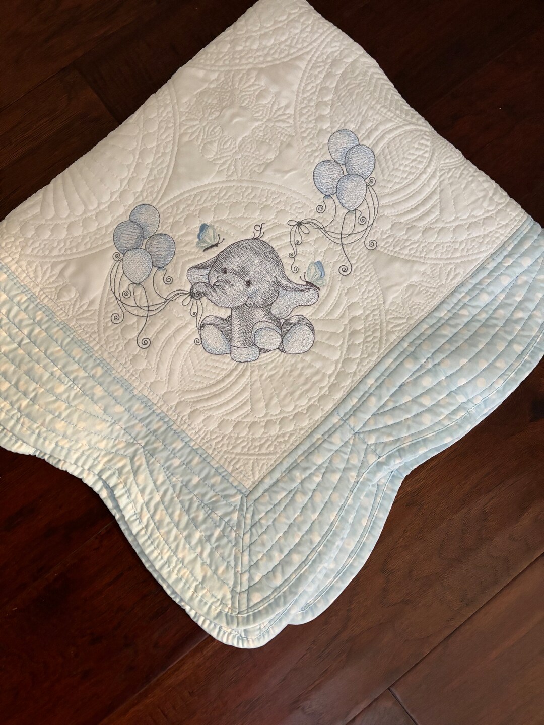 Personalized Heirloom Baby Boy Quilt - Etsy
