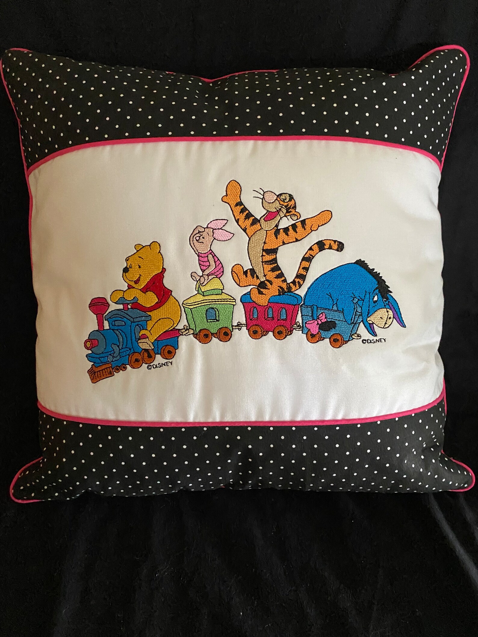 Pooh & Friends on Train- Embroidered - Etsy