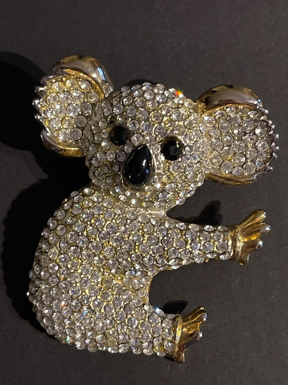 Vintage rhinestone koala - Gem