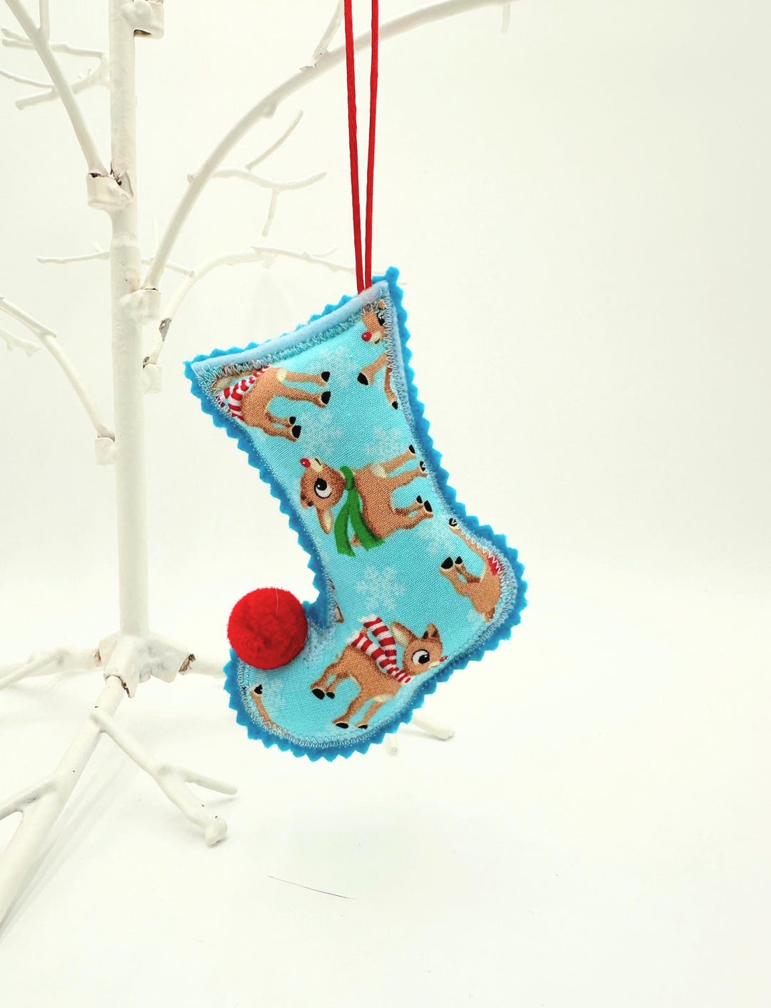 Catnip Christmas Stocking Cat Toy, Vintage Christmas, Rudolph, Reindeer ...