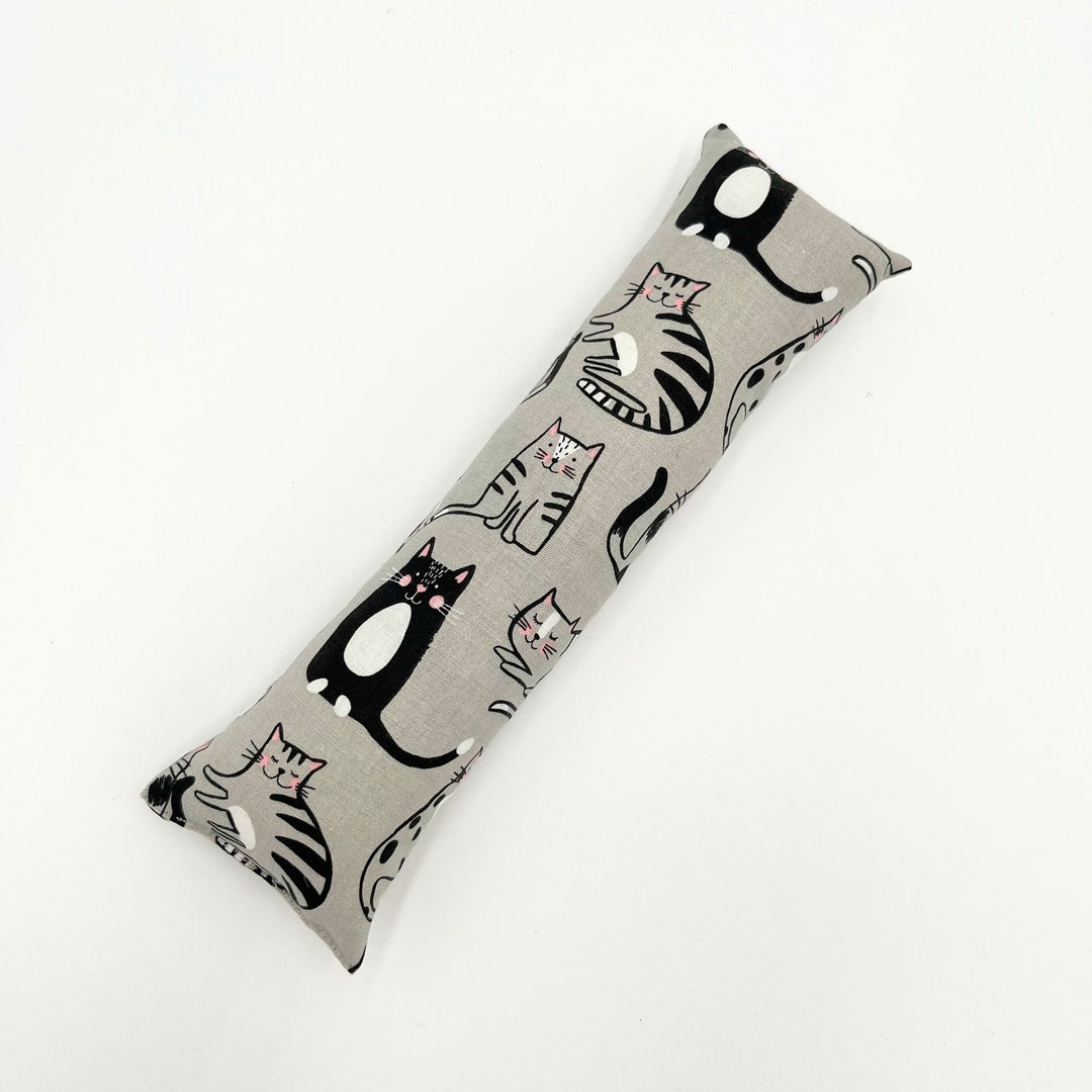 Catnip Cat Kicker Toy: Modern Black, Gray & White Cat Print - Etsy