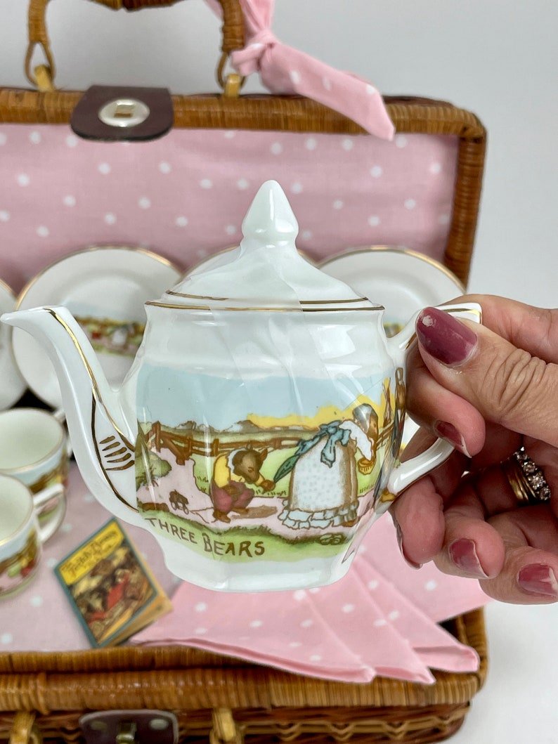 15 Piece Childrens Bone China Tea Set in Three Bears Design - Etsy