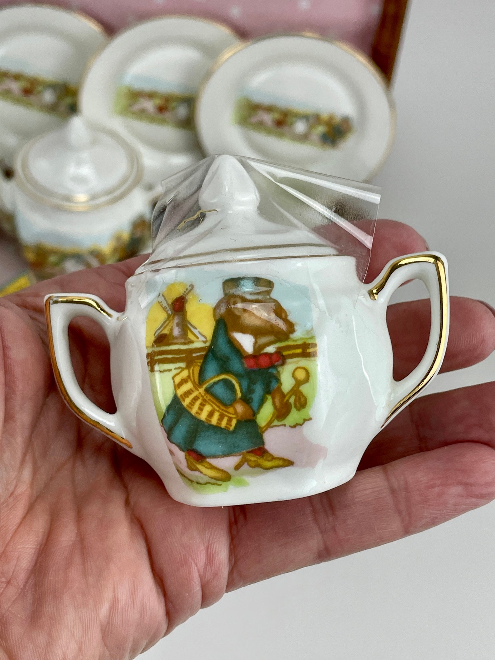 15 Piece Childrens Bone China Tea Set in Three Bears Design - Etsy