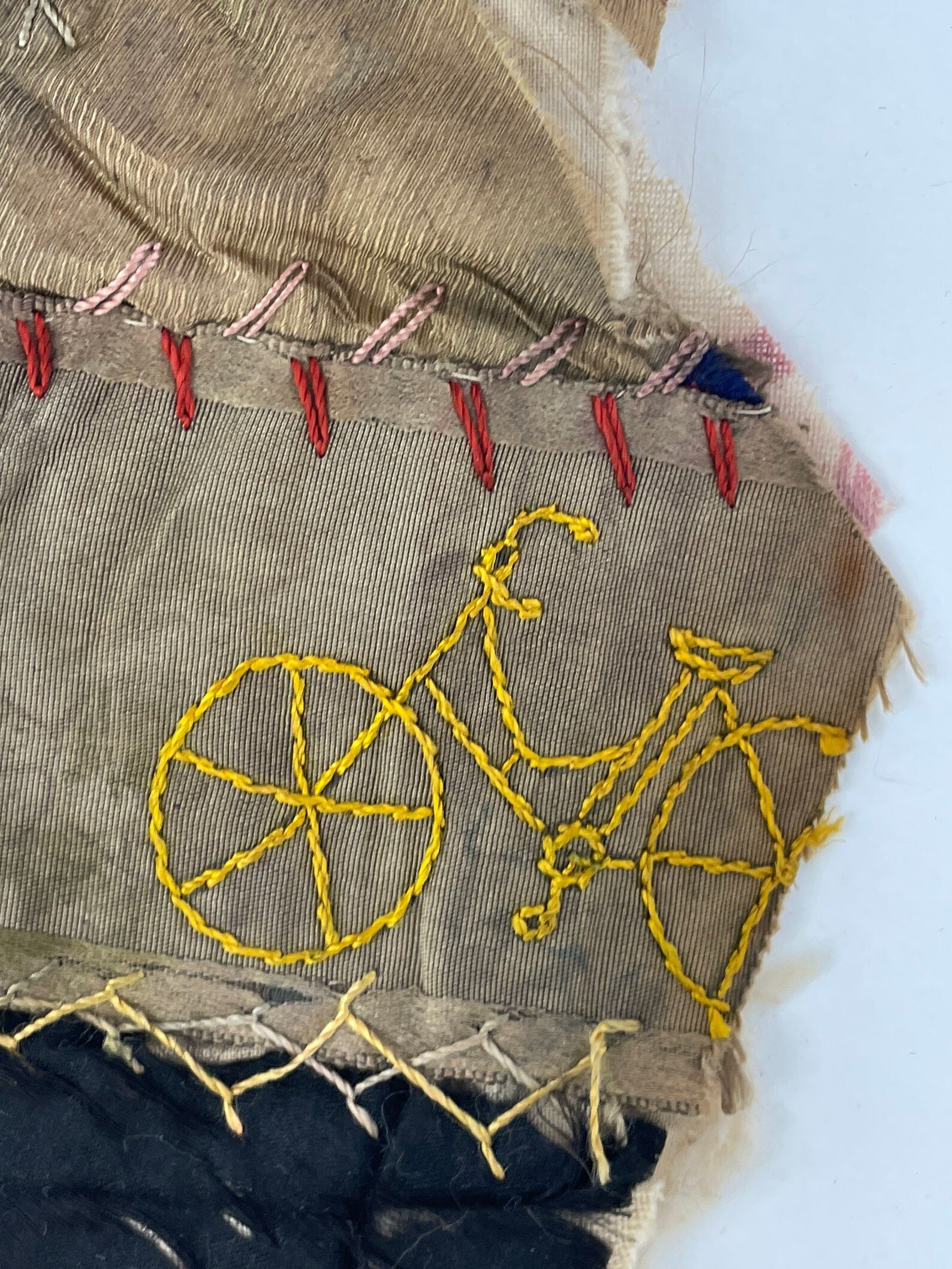 Victorian Crazy Quilt Patchwork Scrap Piece for Sewing | Etsy