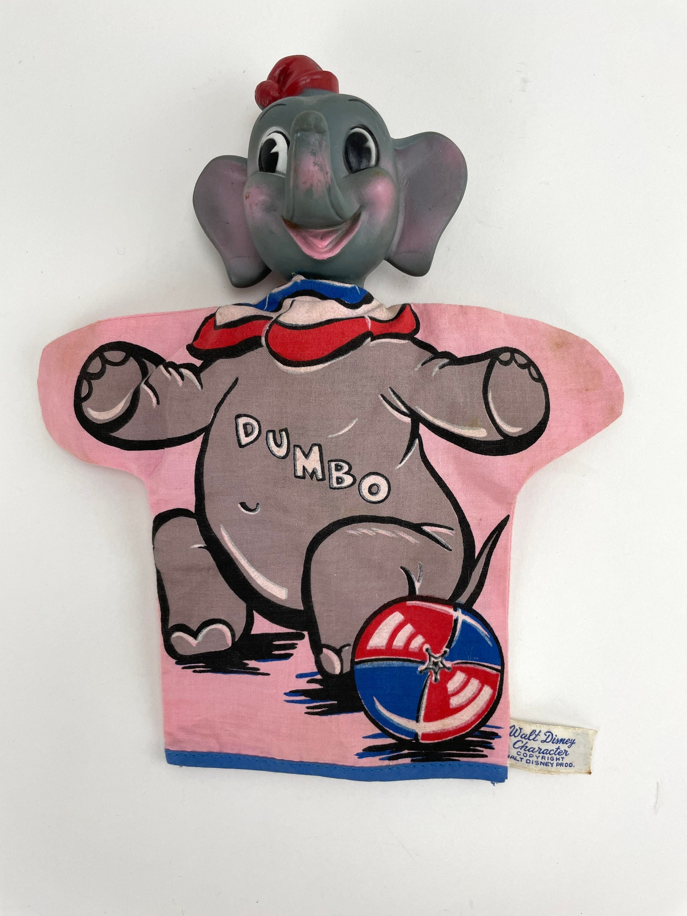 Rare 1940’s Walt Disney Character Dumbo Hand Puppet by Gund Company - Etsy