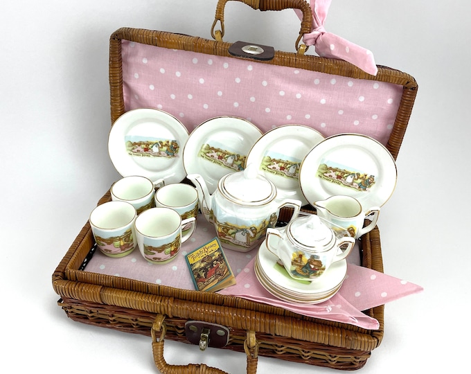 15 Piece Children’s Bone China Tea Set in Three Bears Design by ‘dadoos ...