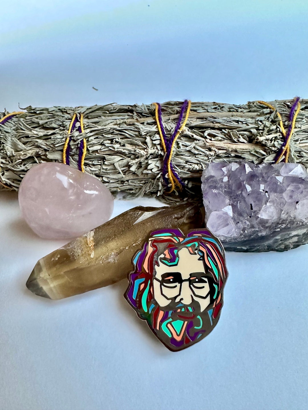 Jerry Garcia Pin - Double, Rubber Backed and Numbered - 2022 Edition ...