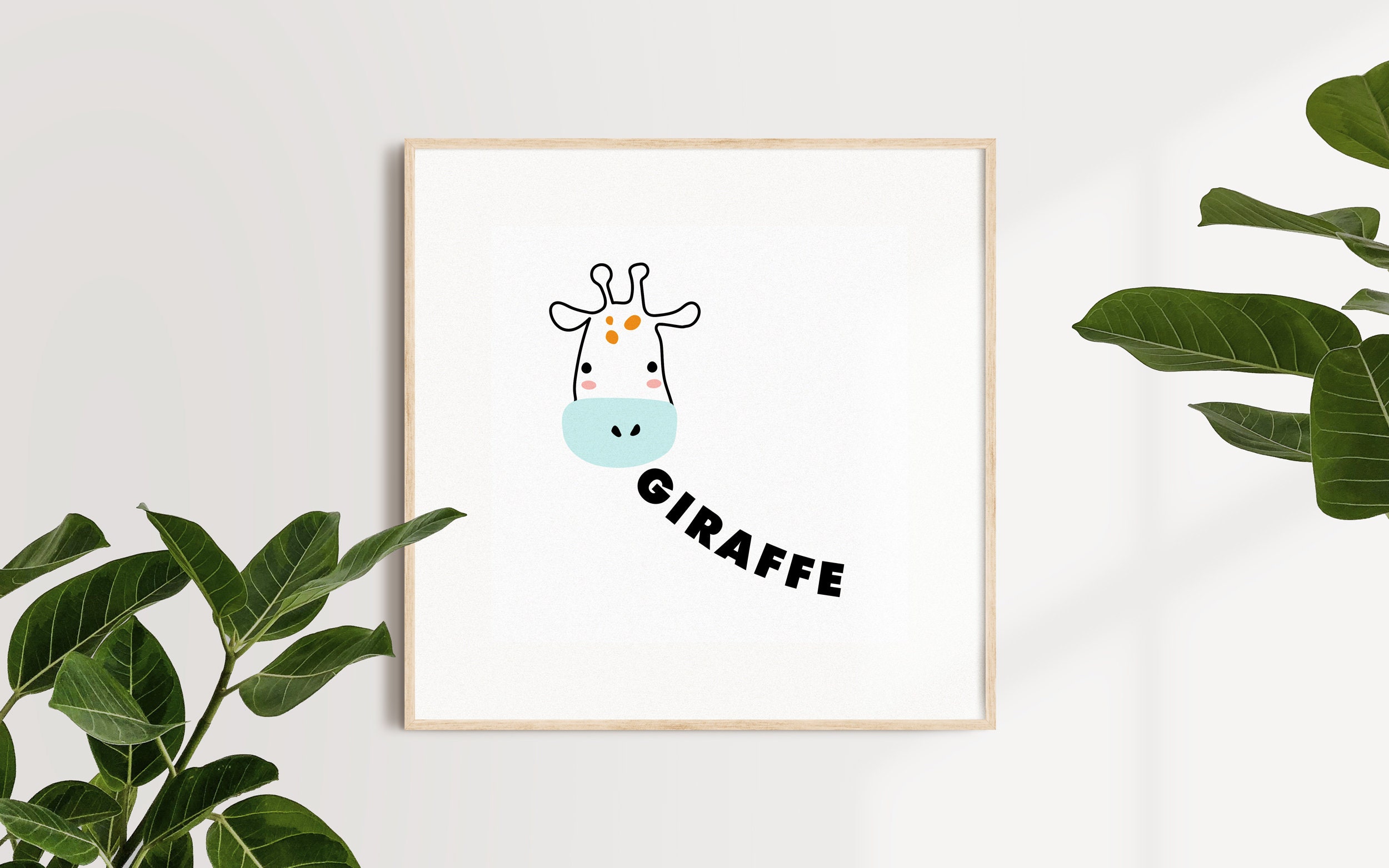 Giraffe Printable Art, Digital Prints, Prints, Various Sizes, Instant ...