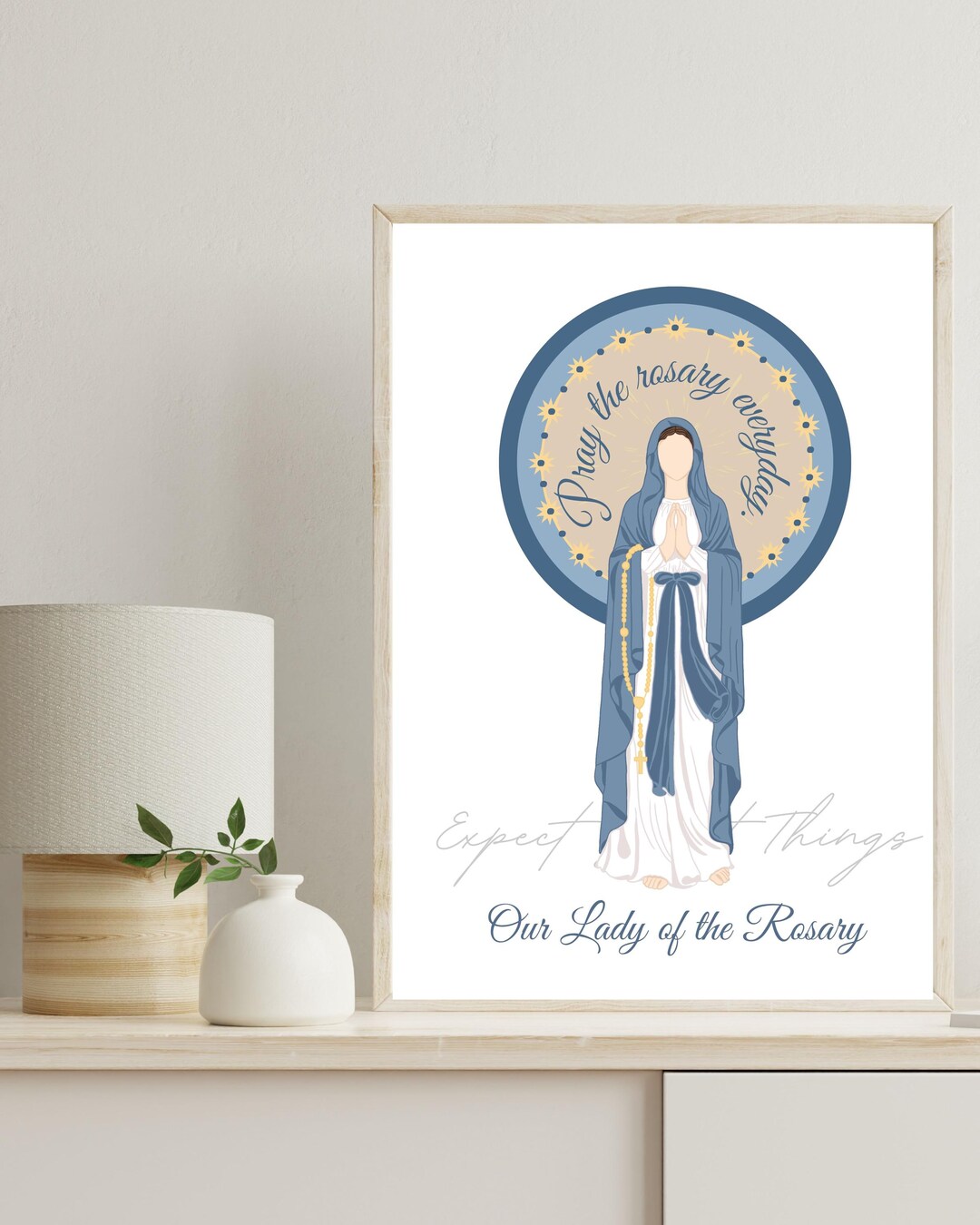 DIGITAL DOWNLOAD - Our Lady of the Rosary Halo Design - Etsy